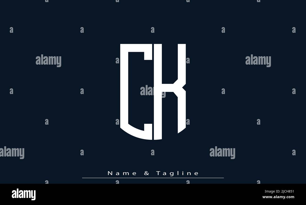 Alphabet letters Initials Monogram logo CK , KC Stock Vector Image & Art - Alamy