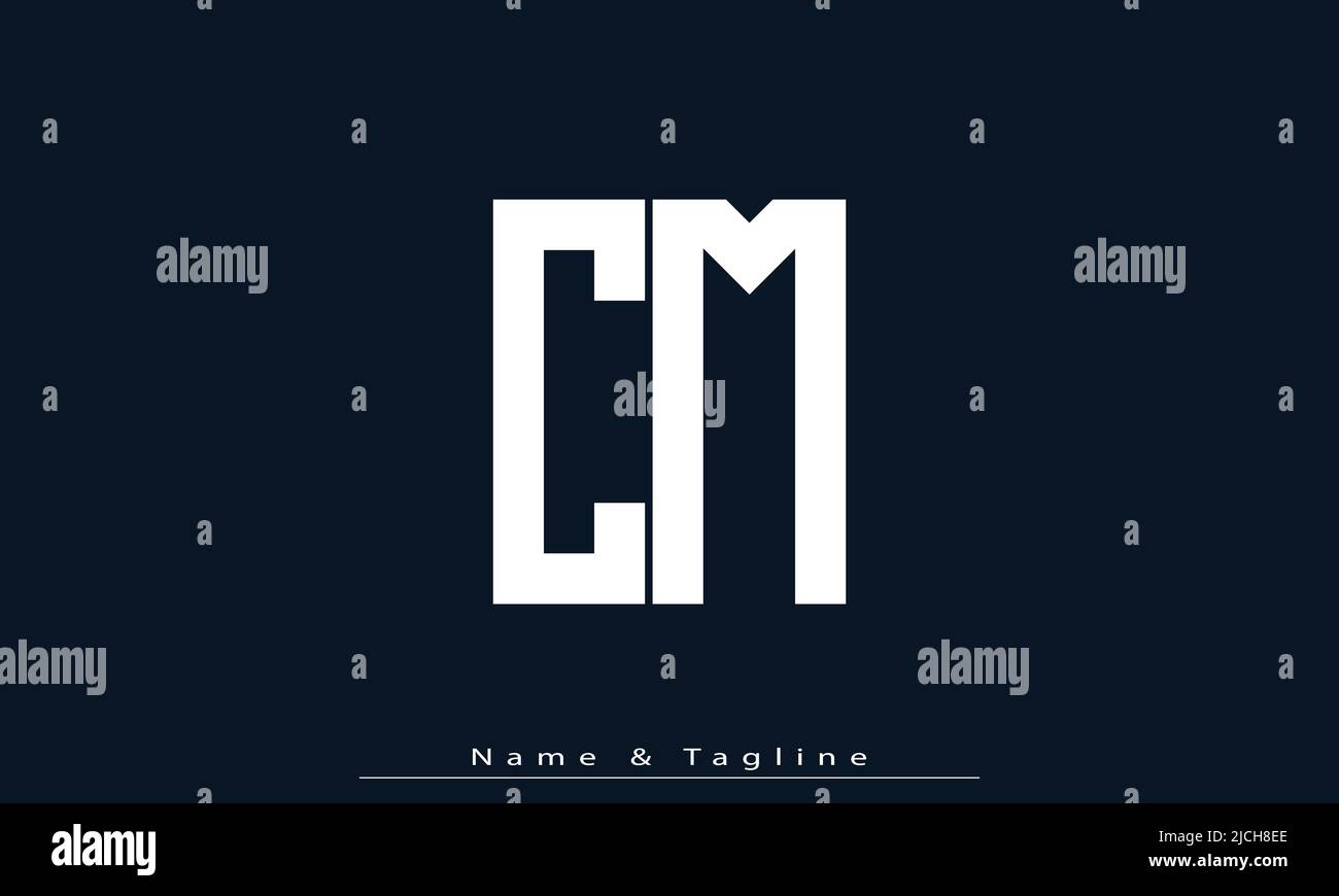 Alphabet letters Initials Monogram logo CM , MC Stock Vector Image ...
