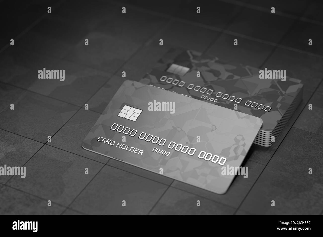 Bank card with technological design. Chip cards for your designs. Bank ...