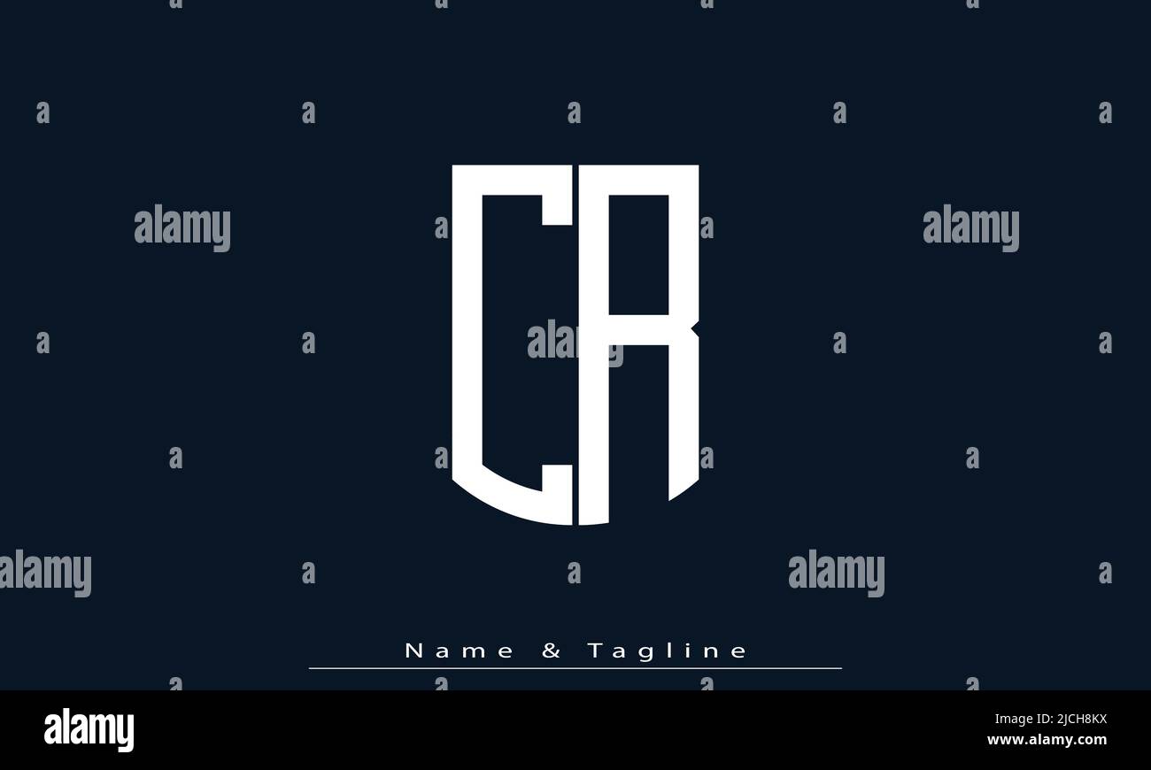 Alphabet letters Initials Monogram logo CR , RC Stock Vector Image ...