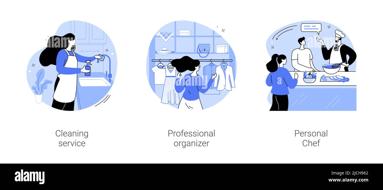 Freelance services isolated cartoon vector illustrations se Stock ...