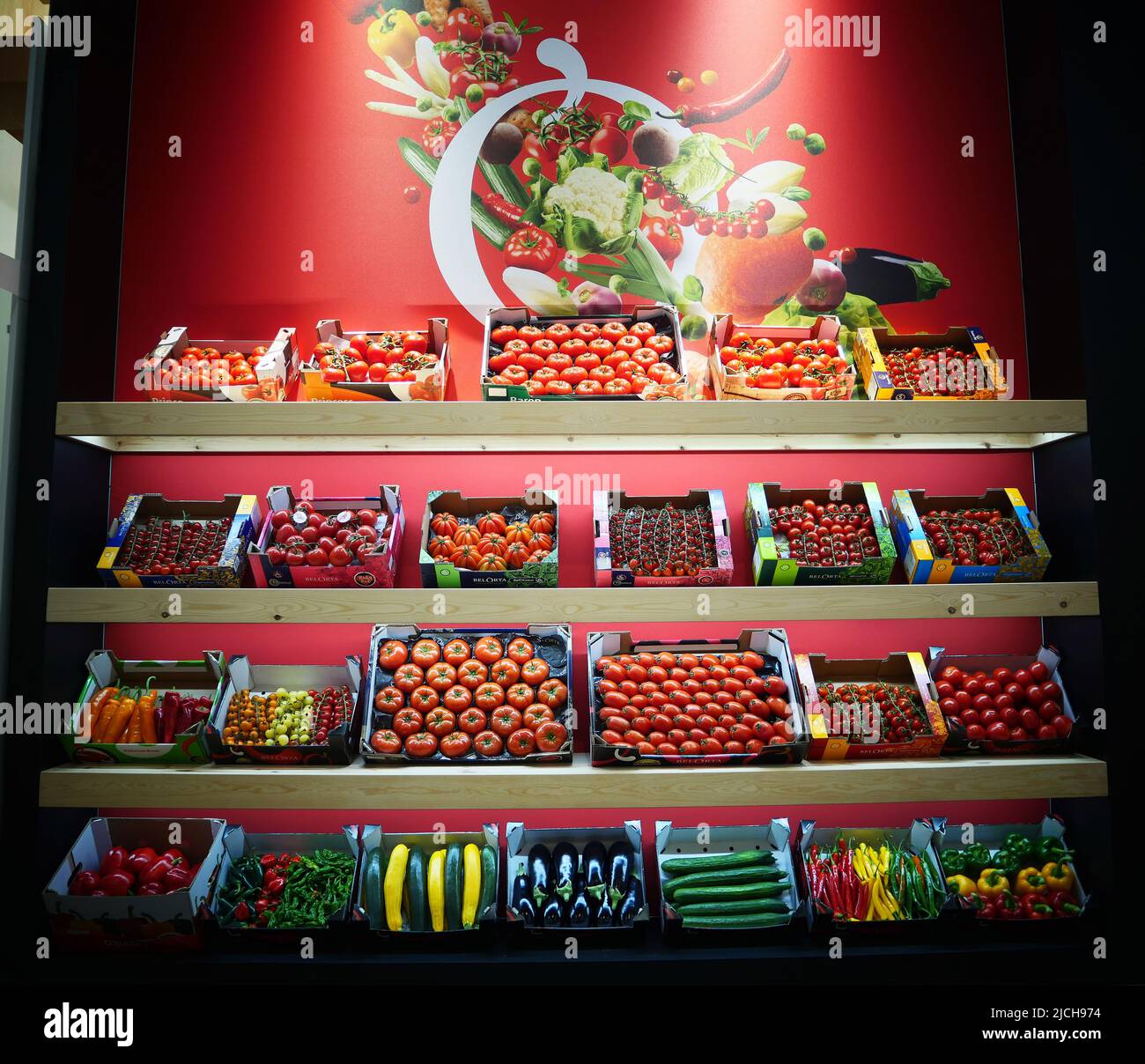 Berlin, Germany. 07th Apr, 2022. Tomatoes, peppers, cucumbers and ...