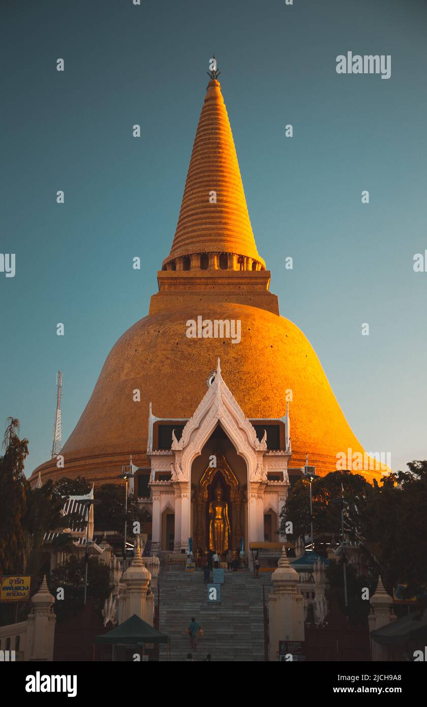 Phra Pathom Chedi biggest stupa in Nakhon Pathom, Thailand Stock Photo ...