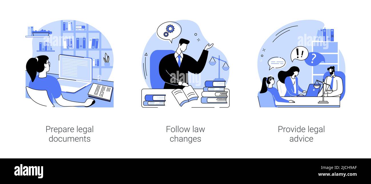 Law firm isolated cartoon vector illustrations se Stock Vector Image ...