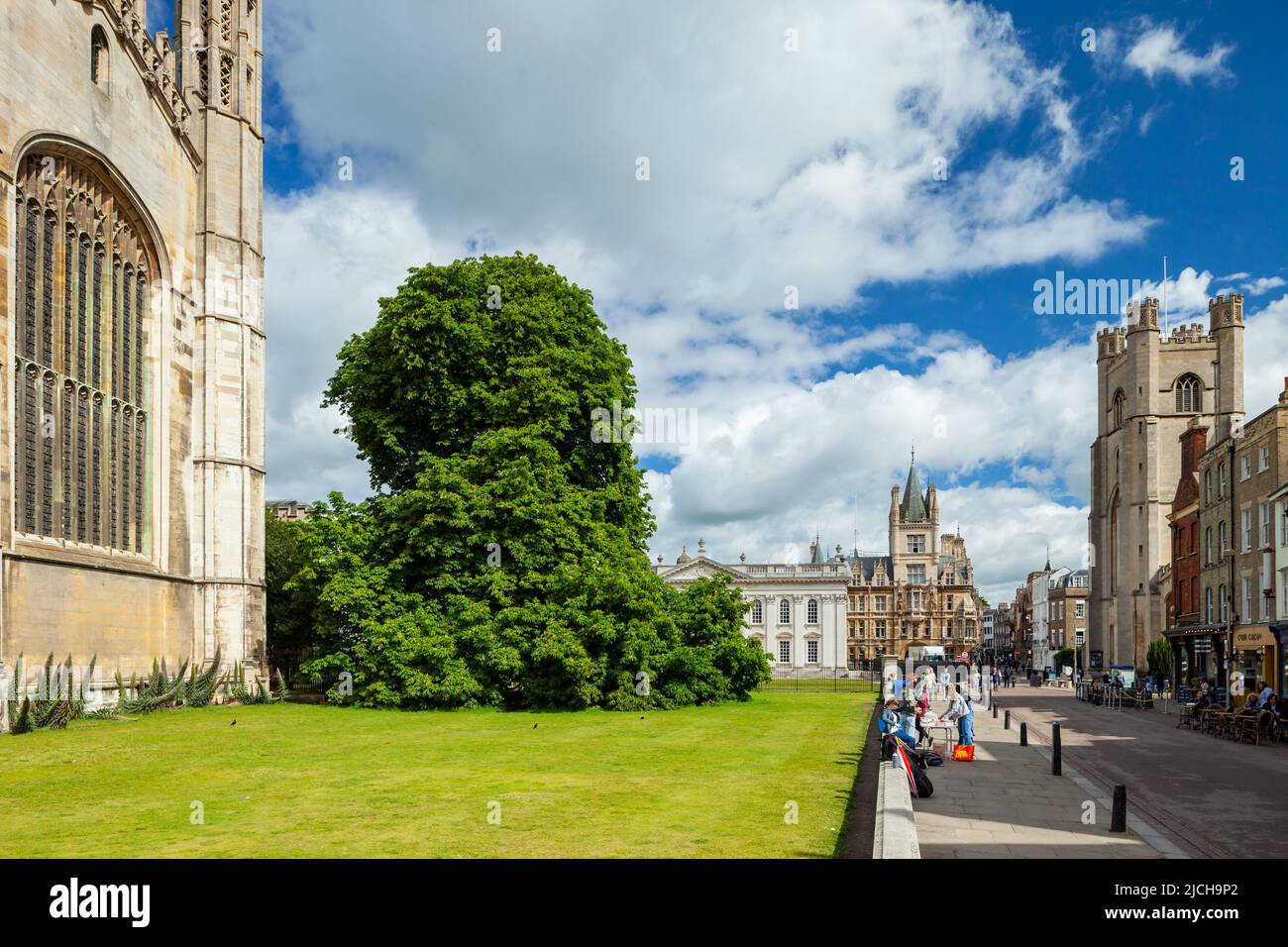 Spring morning at Cambridge city centre, England Stock Photo - Alamy