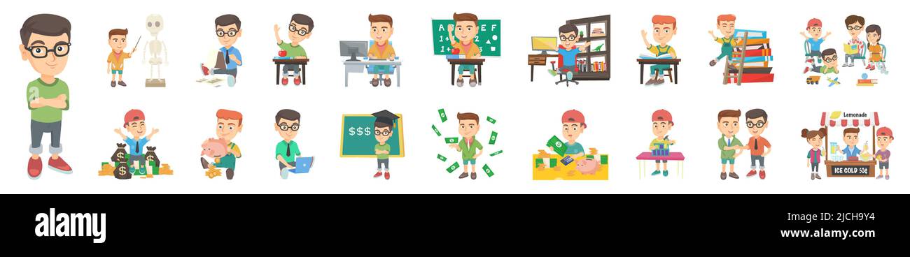 Kids learning math and science Stock Vector Image & Art - Alamy
