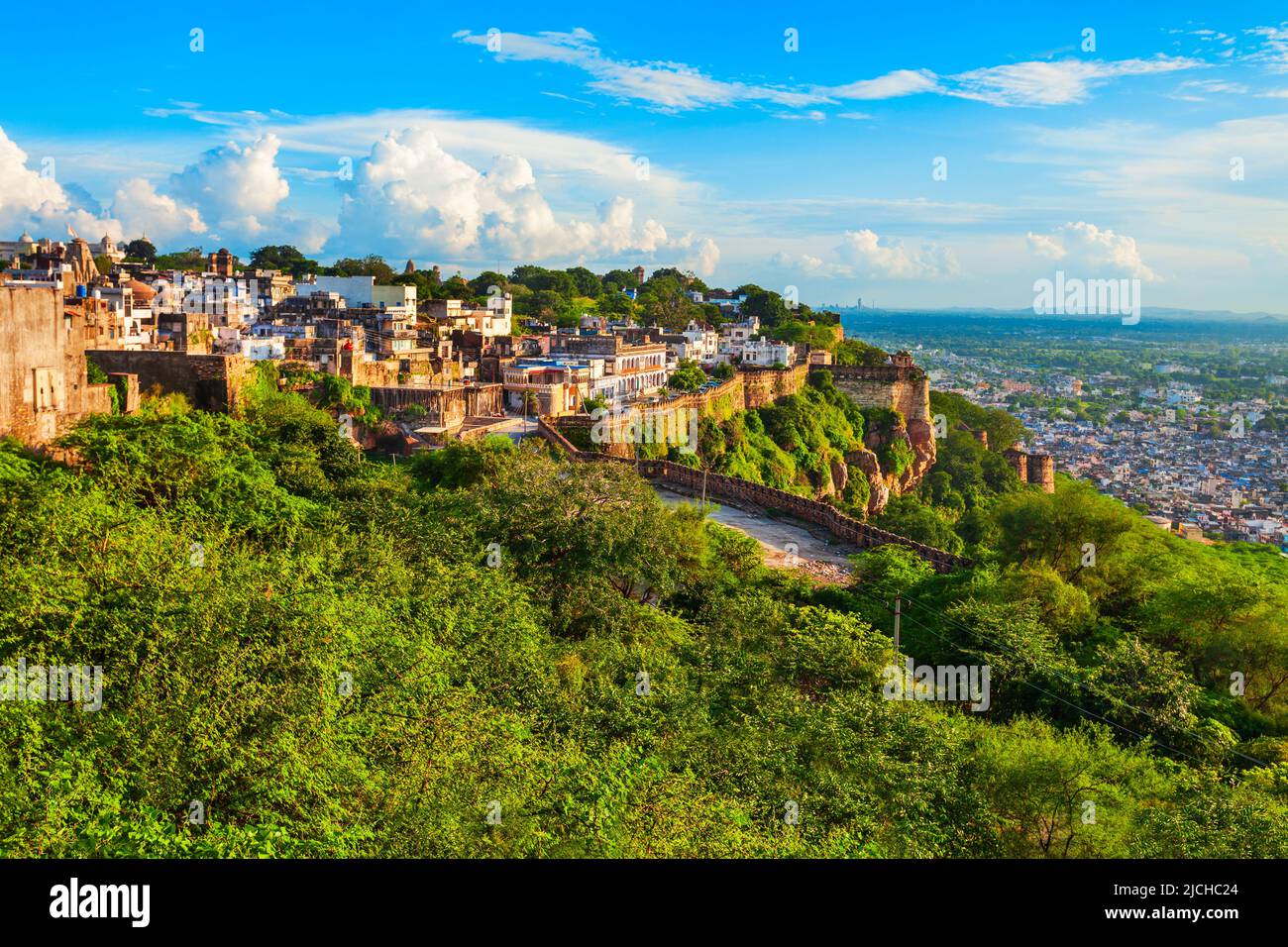 Chittor Fort in Chittorgarh city, Rajasthan state of India Stock Photo ...