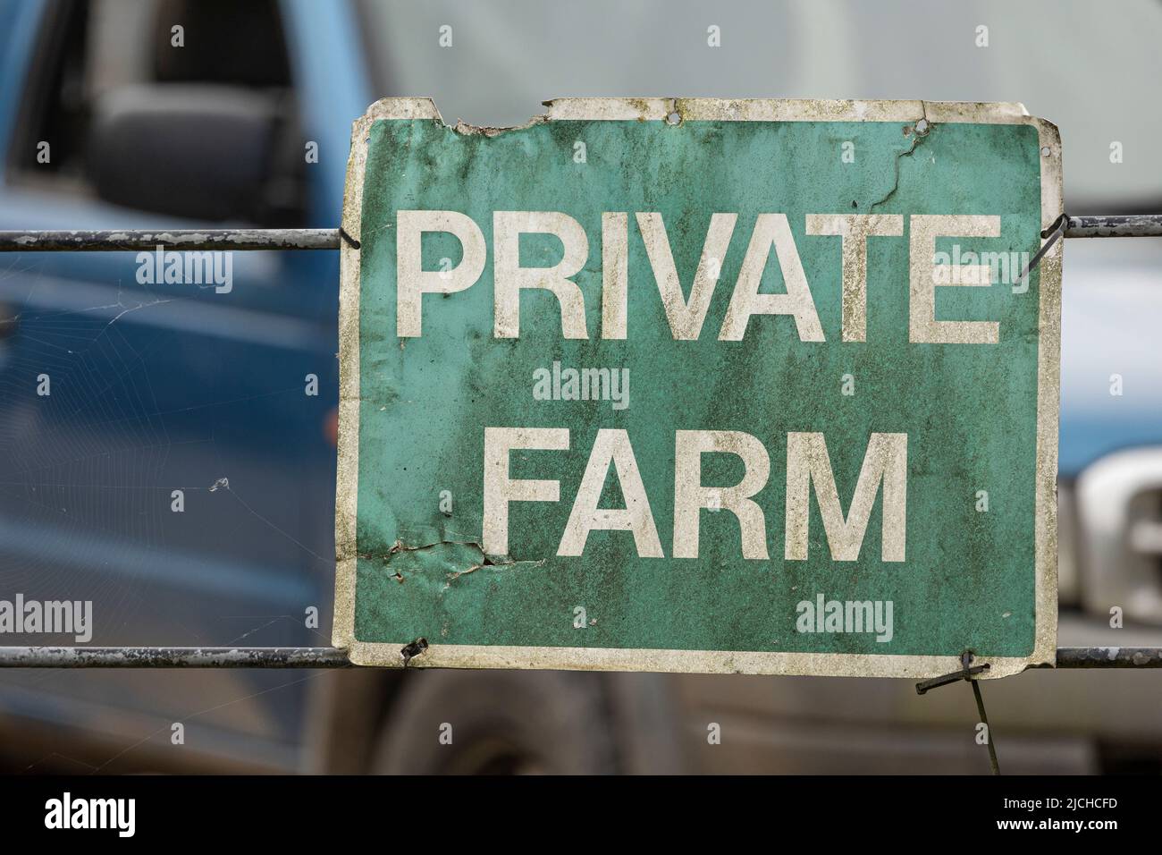 Private property sign on gate at road hi-res stock photography and ...