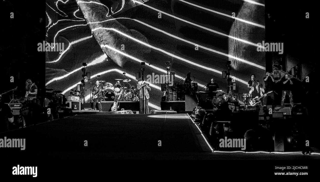 Rome, Italy, 12/06/2022, Concert of italian rock singer Vasco Rossi at ...