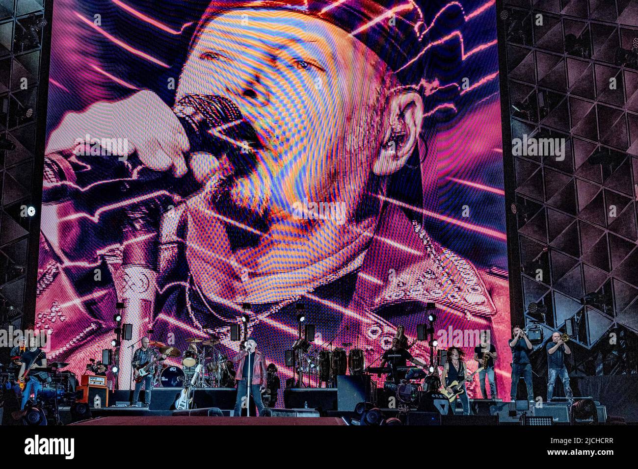 Concert of italian rock singer Vasco Rossi at Circo Massimo in Rome on ...