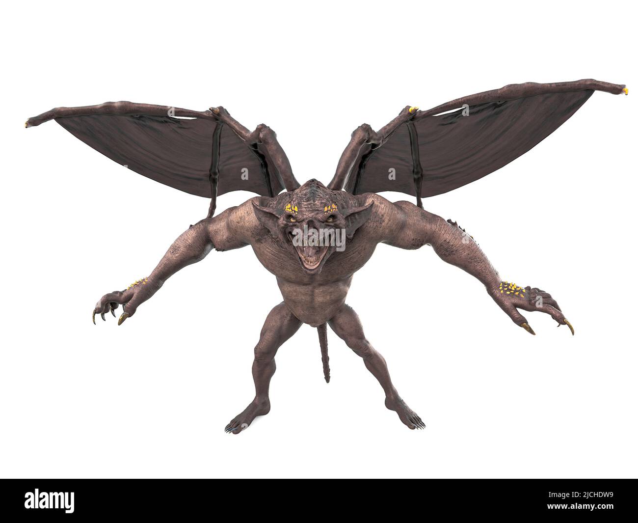 gargoyle is ready to attack, 3d illustration Stock Photo - Alamy