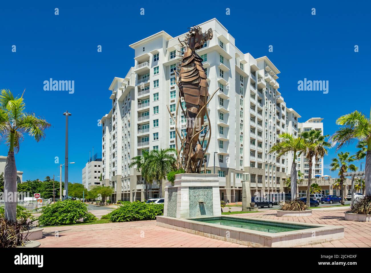Condo and Seahorse Sculpture by José Ignacio Morales in San Juan ...
