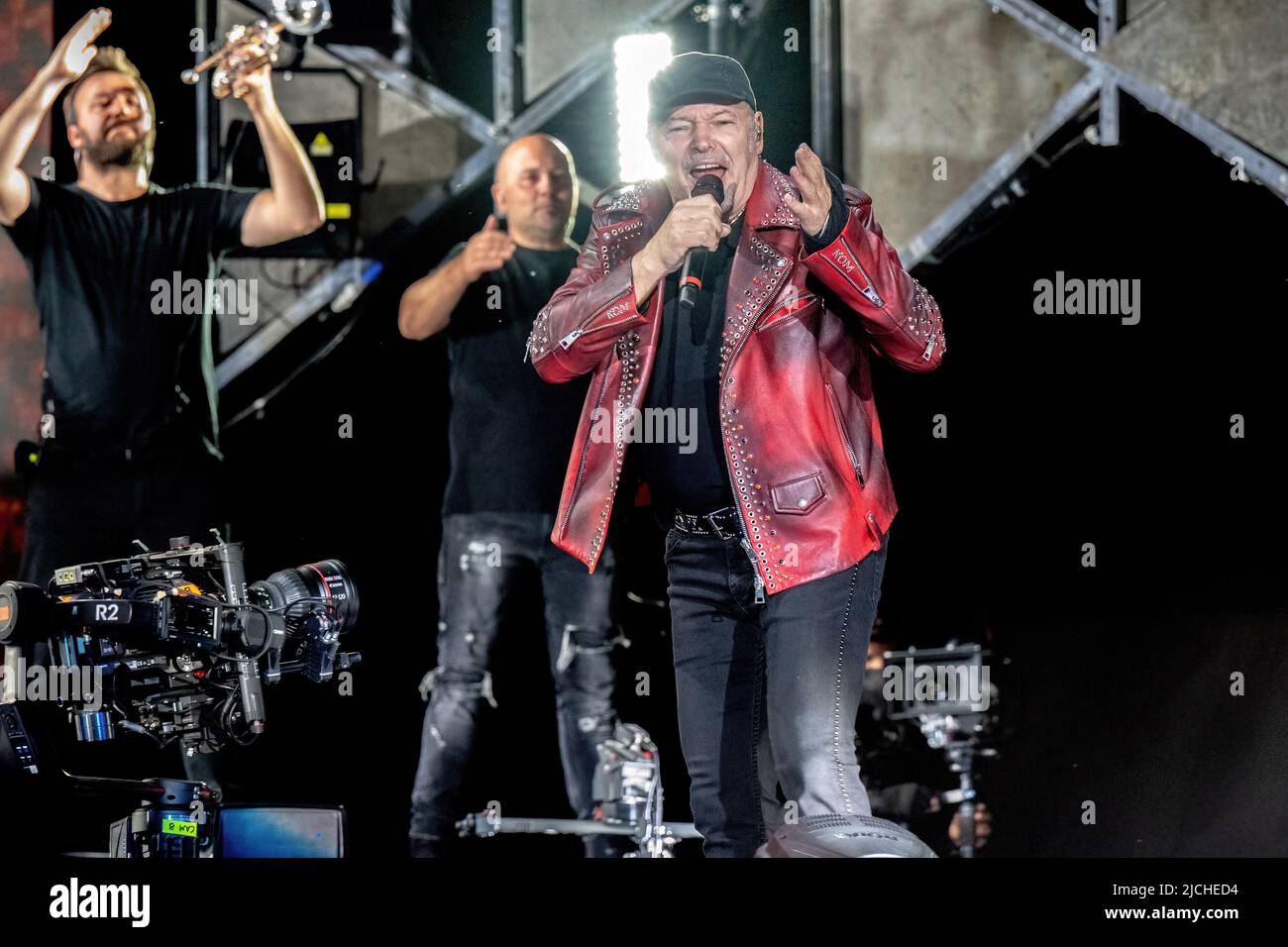Rome, Italy, 12/06/2022, Concert of italian rock singer Vasco Rossi at ...