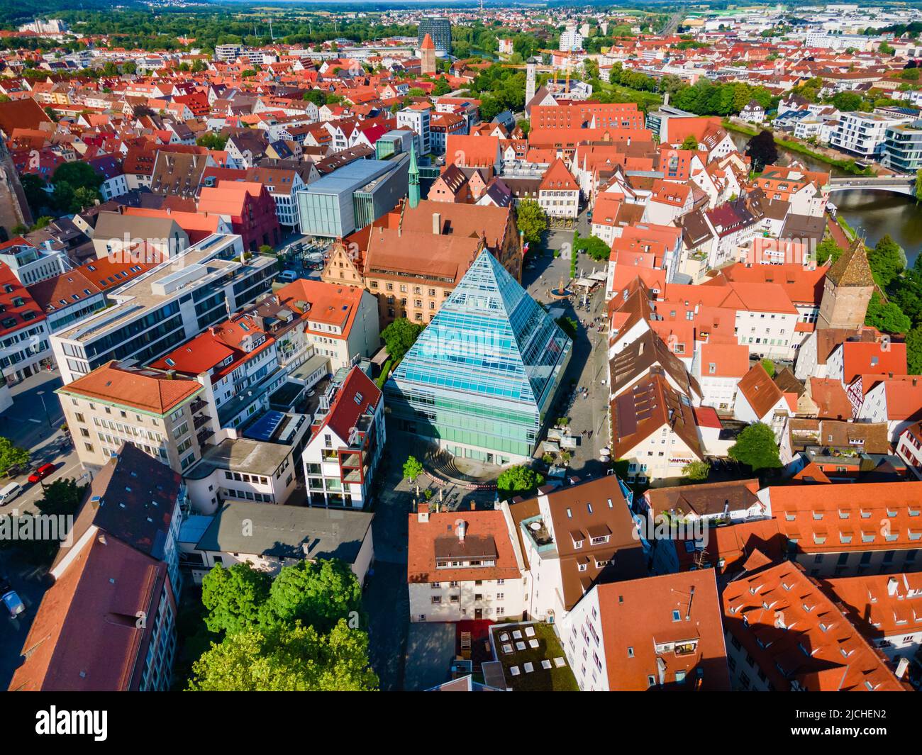 Pyramid of the new city library hi-res stock photography and images - Alamy