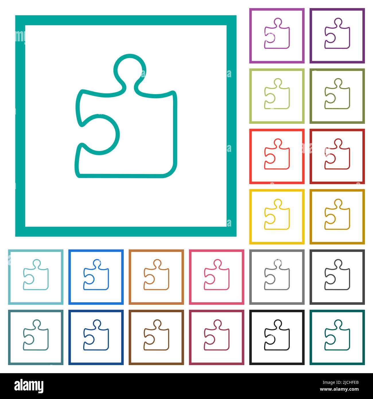 Single Puzzle Piece Outline