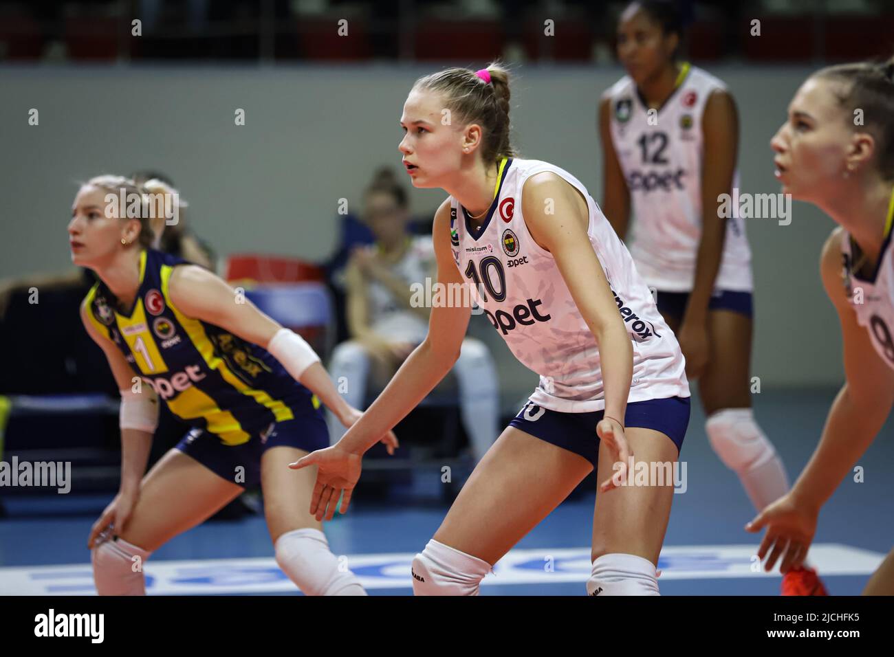 ISTANBUL, TURKEY - JANUARY 09, 2022: Arina Fedorovtseva in Fenerbahce ...