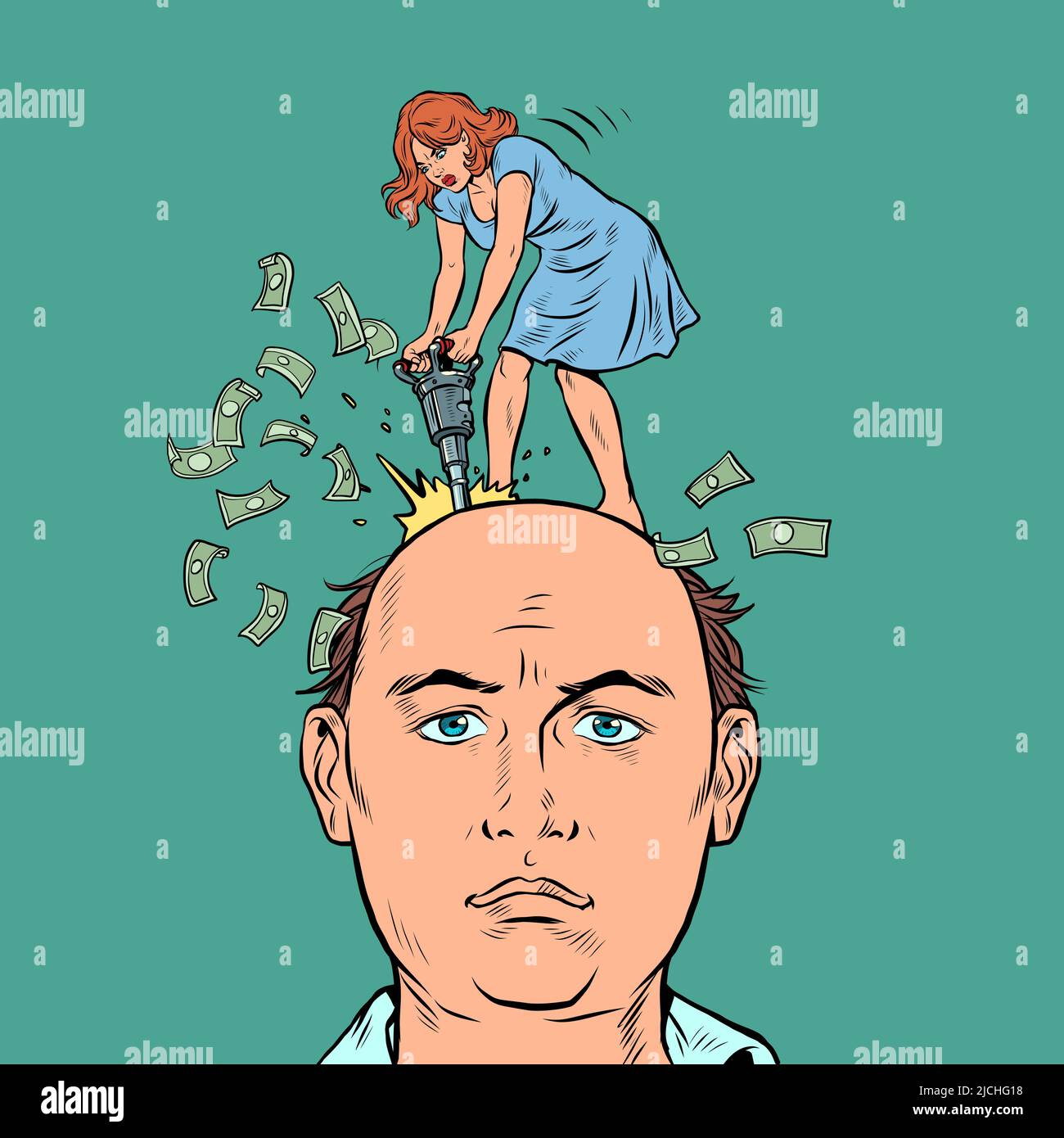 Sad woman expression on Stock Vector Images - Alamy