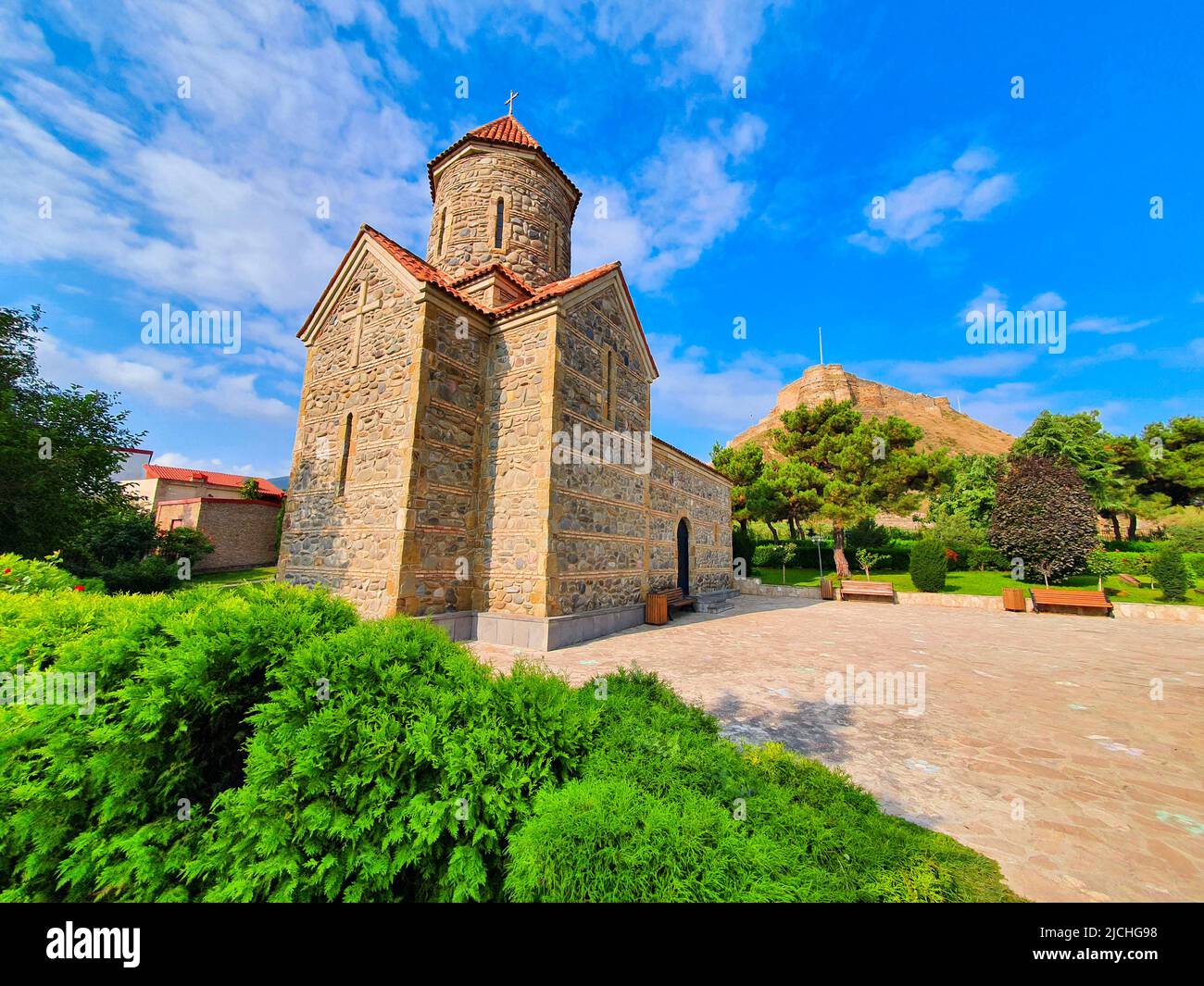 Church of the Holy Archangels in Gori old town. Gori is a city in ...