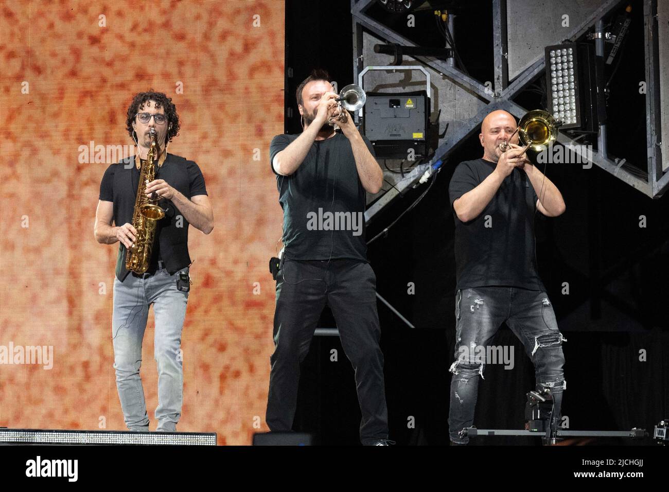 Rome, Italy, 12/06/2022, Concert of italian rock singer Vasco Rossi at ...