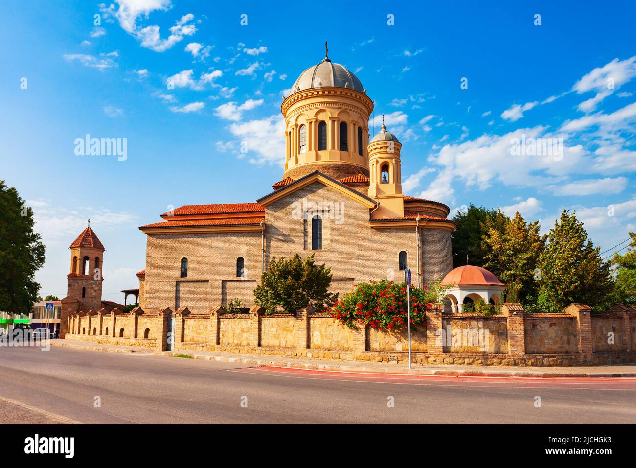 Gori Cathedral of Saint Mary in Gori old town. Gori is a city in ...