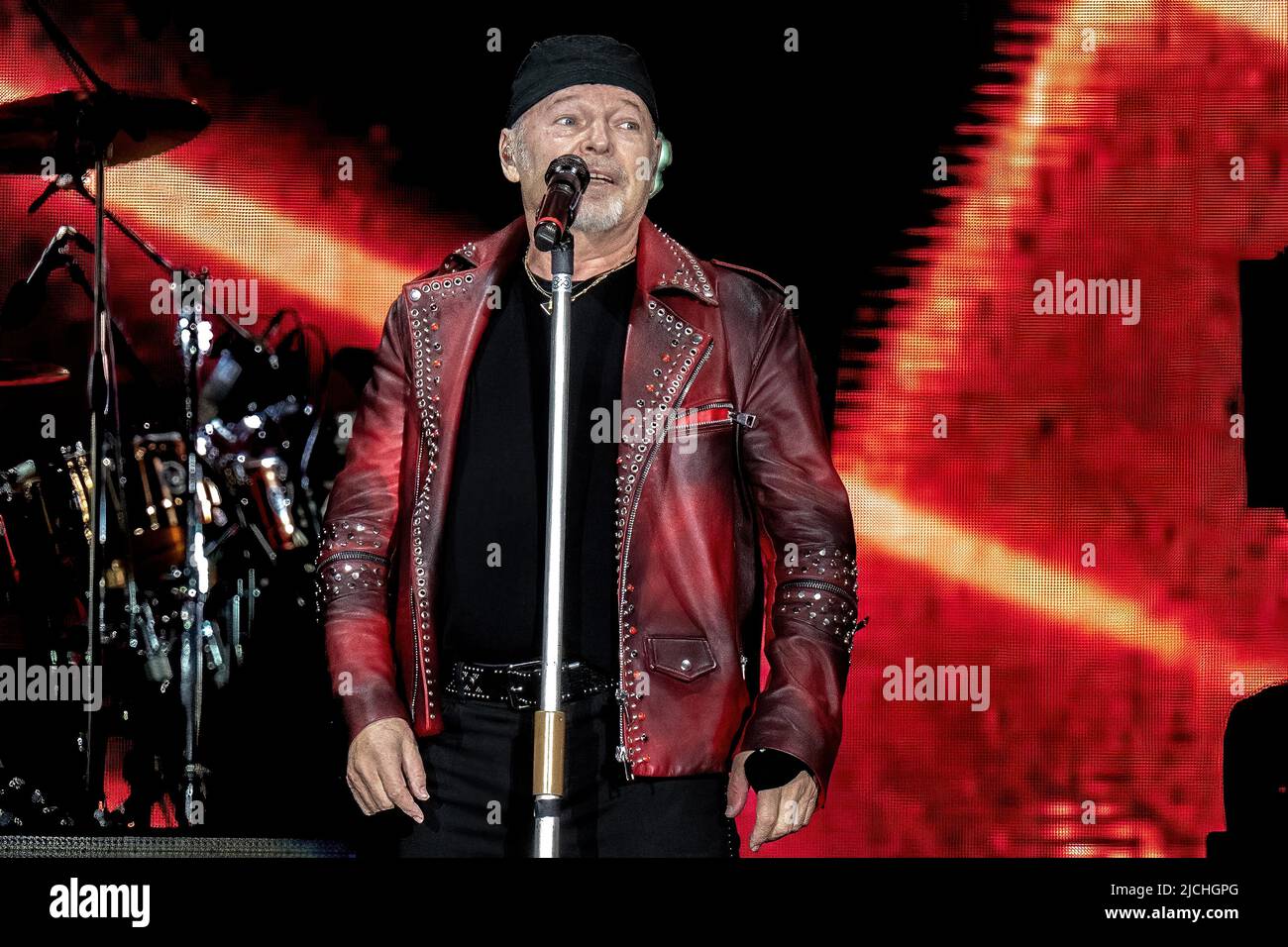 Rome, Italy, 12/06/2022, Concert of italian rock singer Vasco Rossi at ...