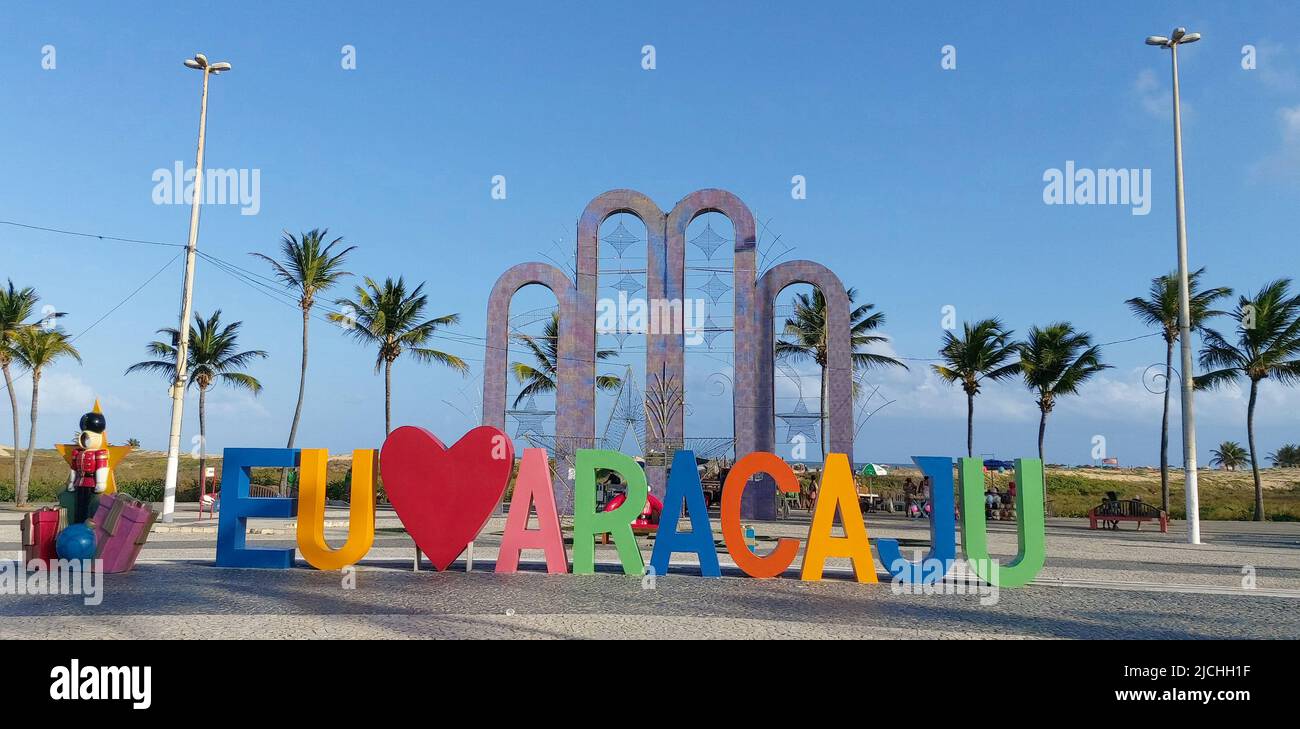 Beach, Orla do Atalaia, Aracaju, Sergipe, Brazil Stock Photo - Alamy