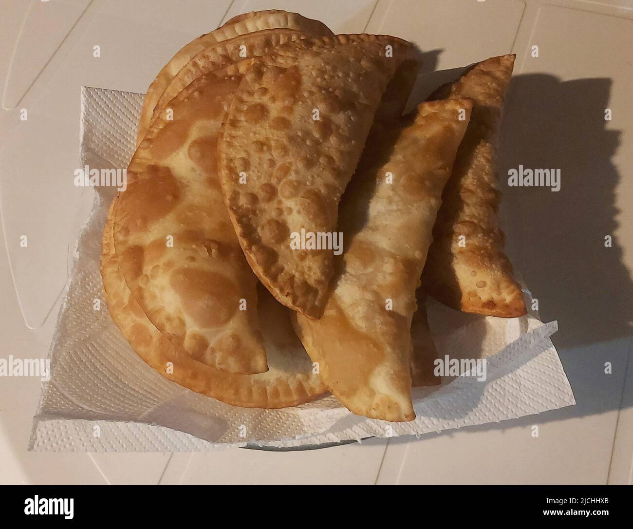 Pastel, brazilian pastry served, Aracaju, Sergipe, Brazil Stock Photo ...