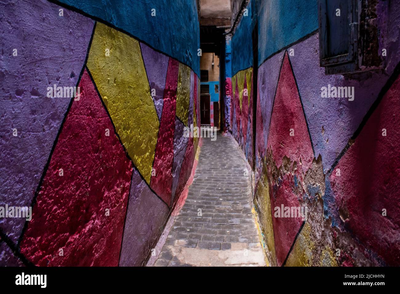 Fez, Morocco - June 12, 2022 Fortified Medina of Fez El Bali, medieval ...