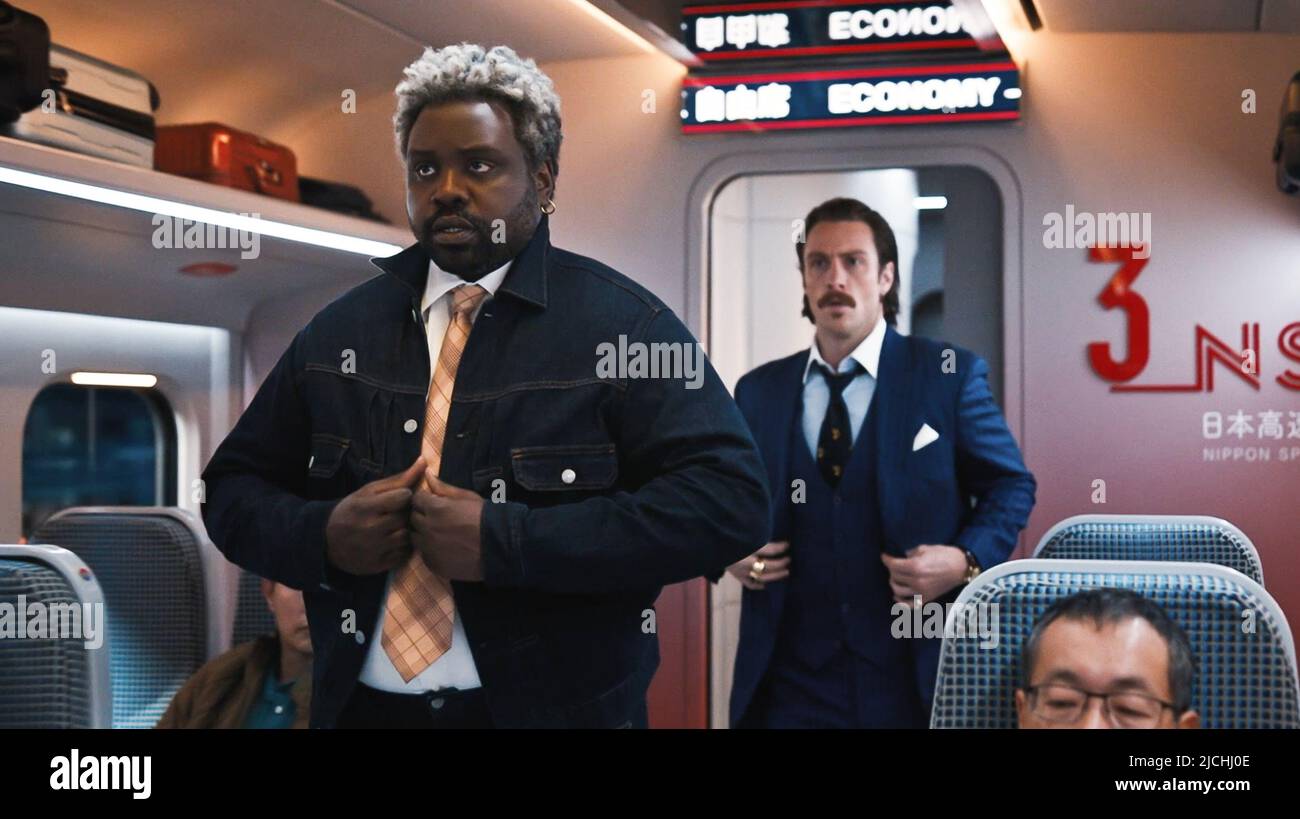 USA. Brian Tyree Henry and Aaron Taylor-Johnson in the (C)Sony Pictures ...