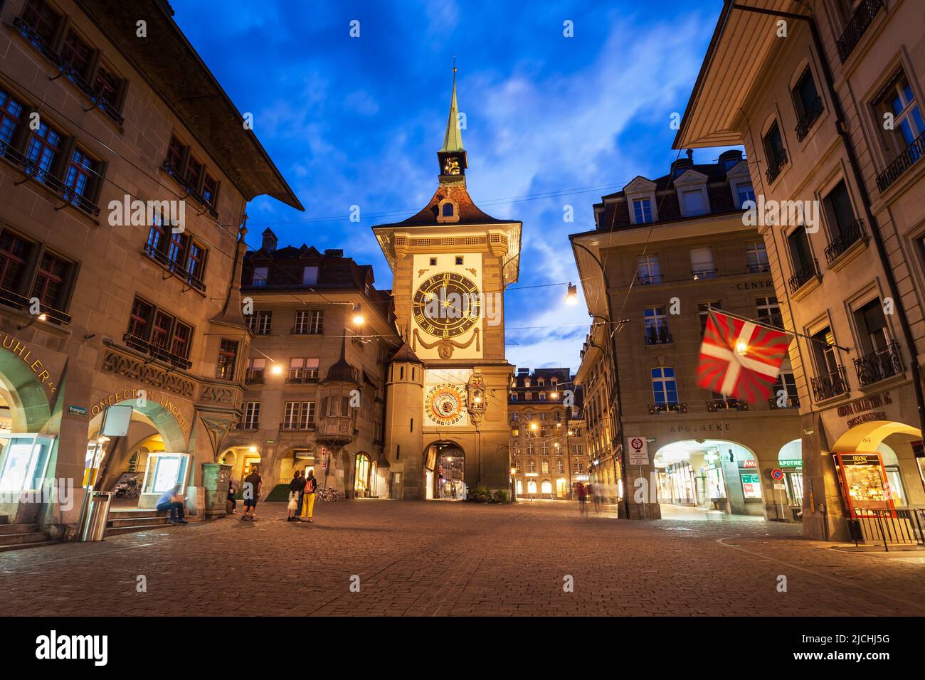 BERN, SWITZERLAND - JULY 13, 2019: Zytglogge is a landmark medieval ...