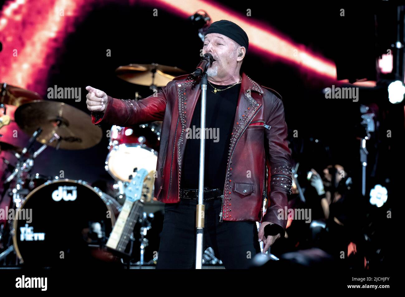 Rome, Italy, 12/06/2022, Concert of italian rock singer Vasco Rossi at ...