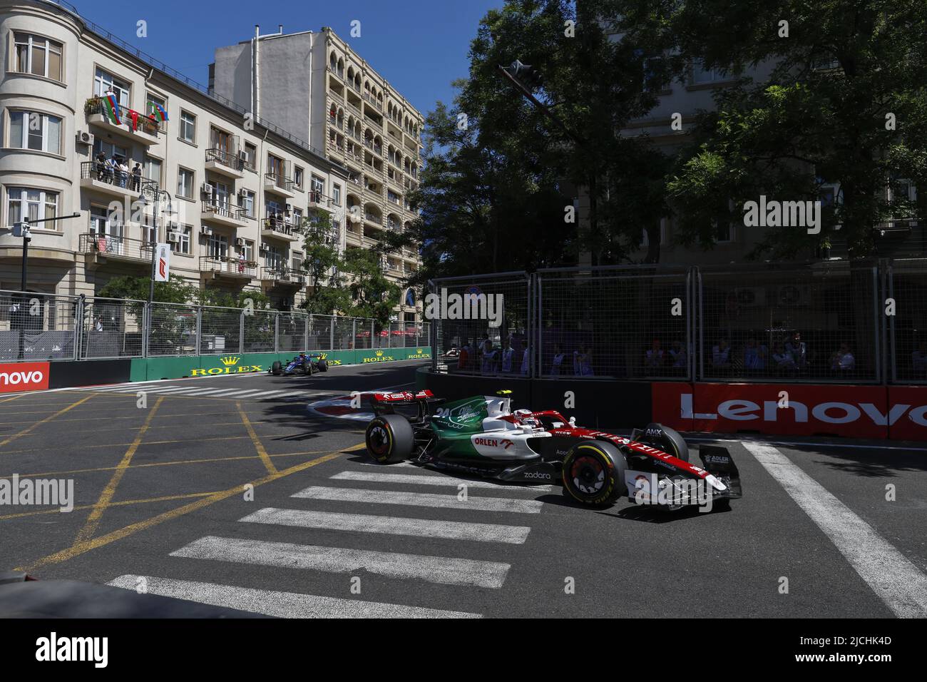 June 12, 2022, Rome, Azerbaijan: 24 ZHOU Guanyu (chi), Alfa Romeo F1 ...