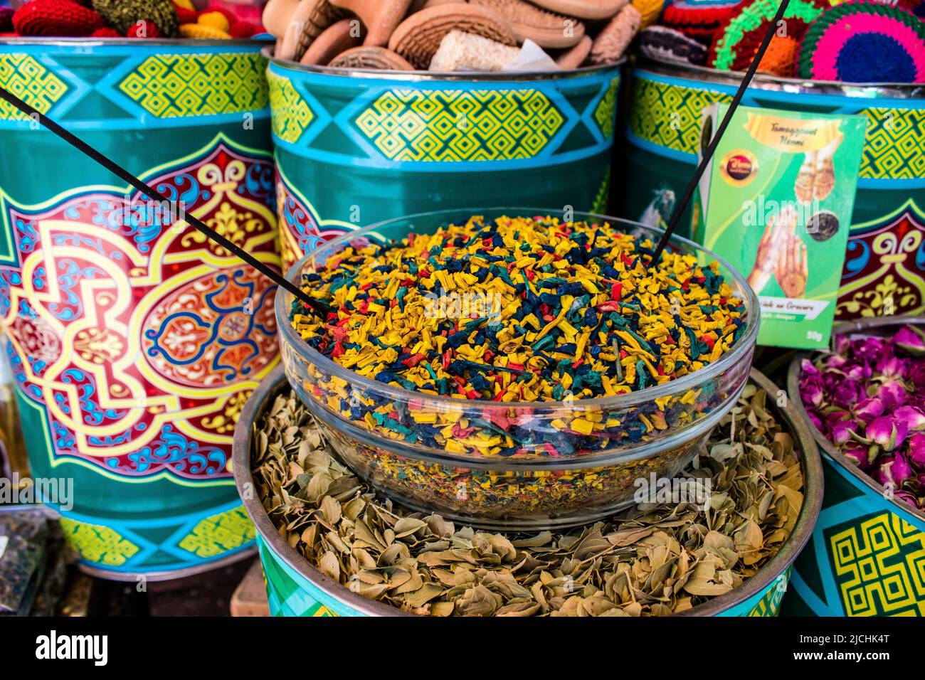 Fez, Morocco - June 12, 2022 The souks of Fez located in the medina are ...