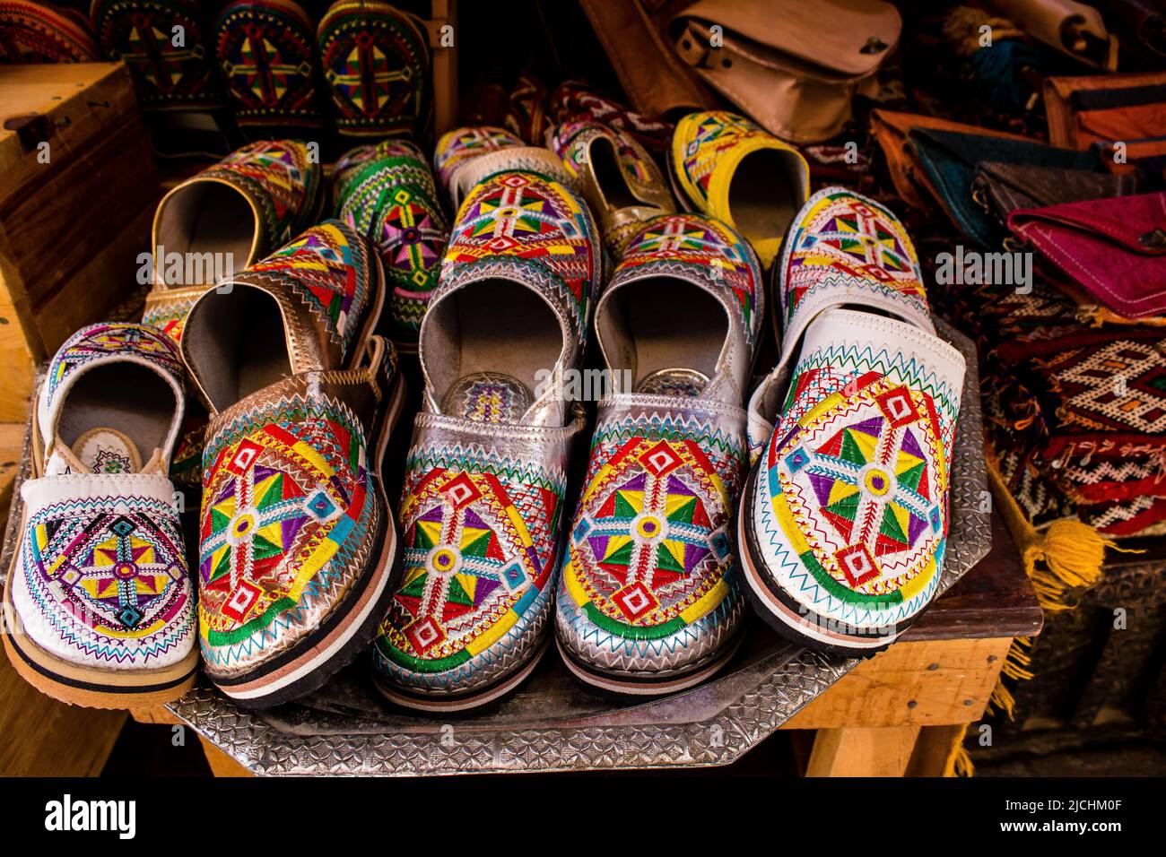 Fez, Morocco - June 12, 2022 The souks of Fez located in the medina are ...