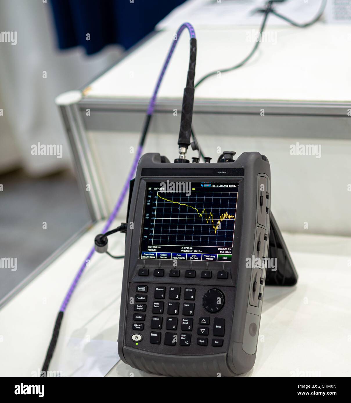 Handheld Signal Analyzer for Satellite Communication Testing Stock ...