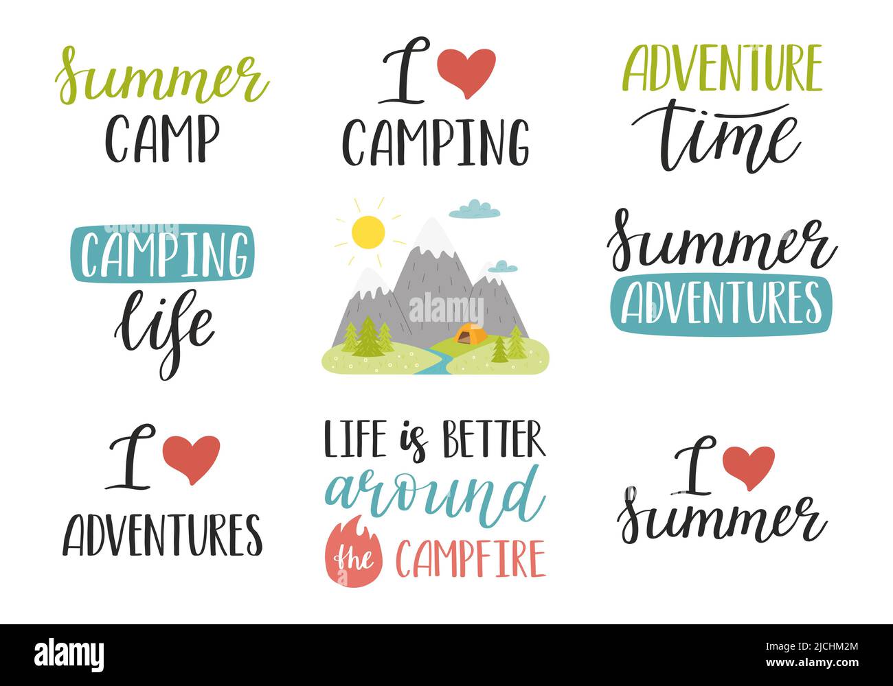 Hiking text font hi-res stock photography and images - Alamy