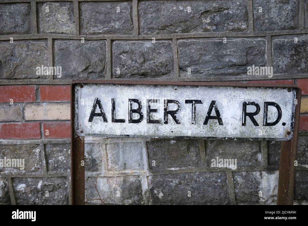 Old cast iron road signs hi-res stock photography and images - Alamy