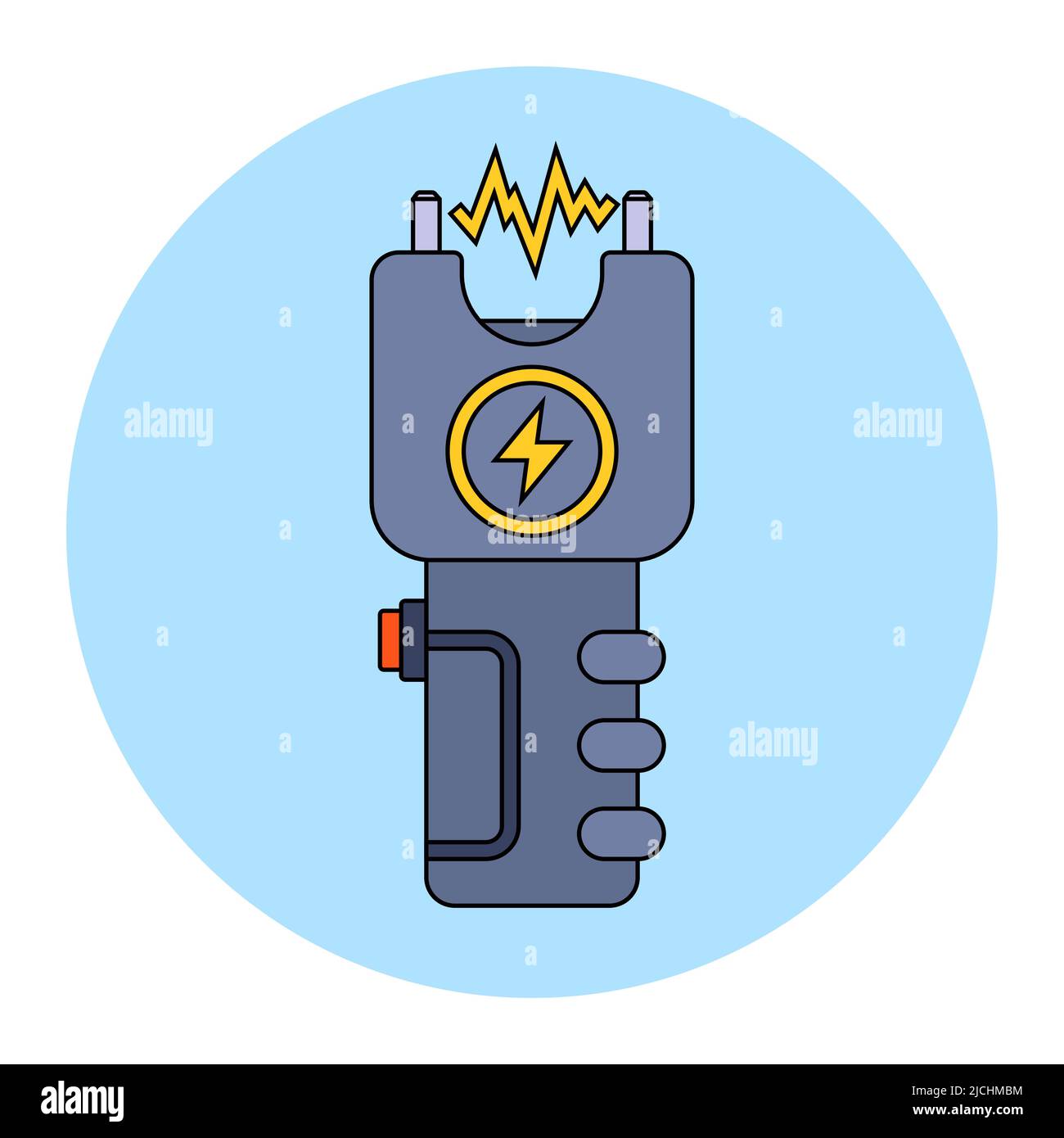 Stun electric shock electroshock defend Stock Vector Images - Alamy
