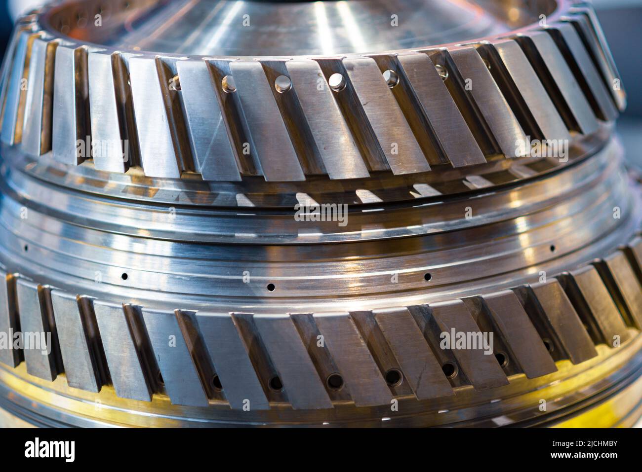Engine low pressure compressor rotor Stock Photo - Alamy