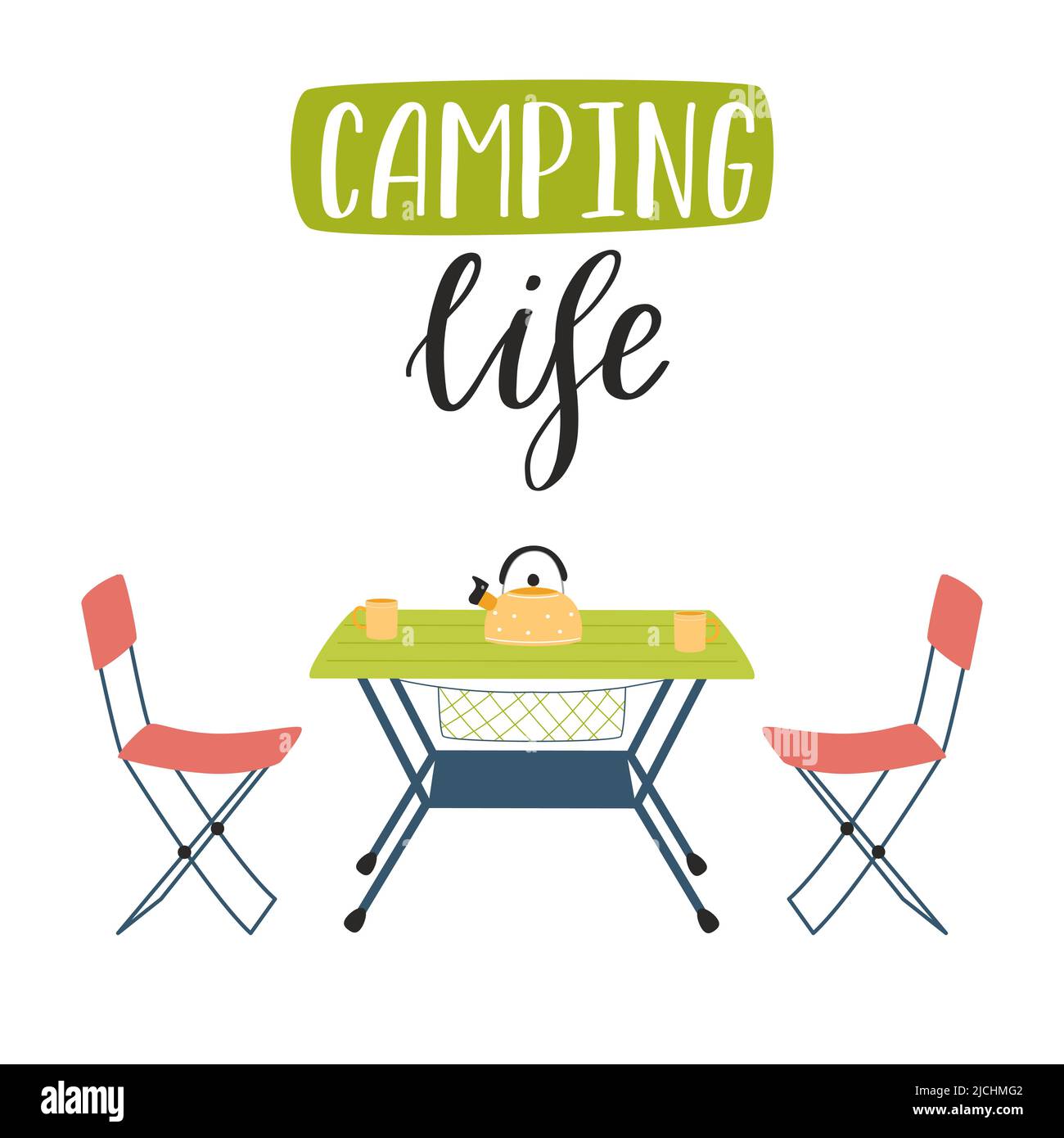 Outside table and chairs Stock Vector Images - Alamy