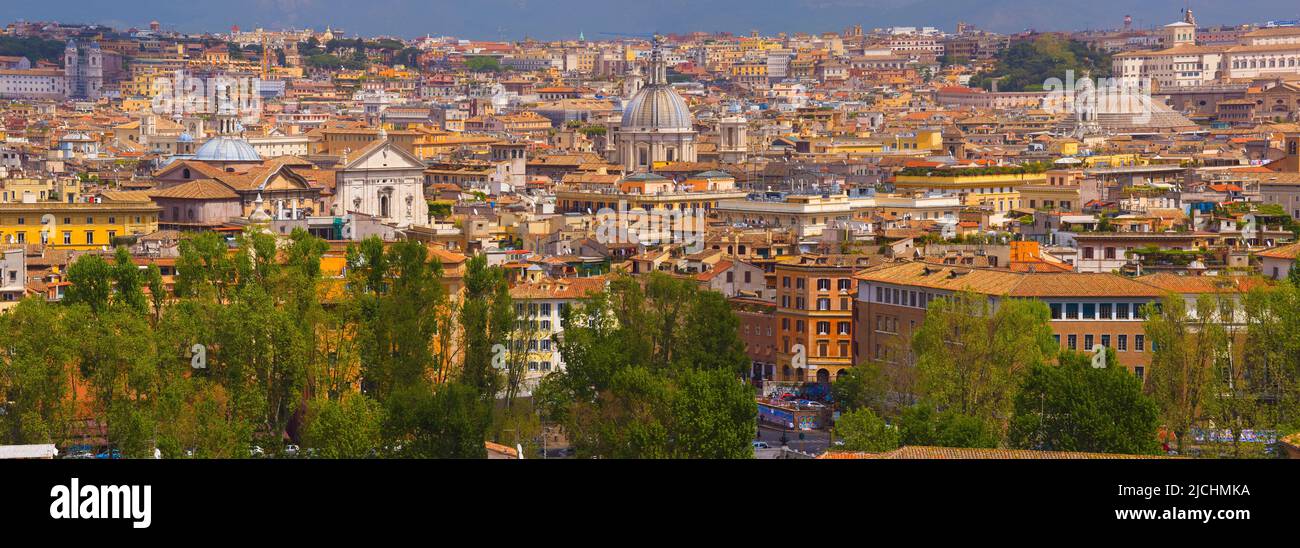 Overview of the historic center of Rome, Italy Stock Photo - Alamy