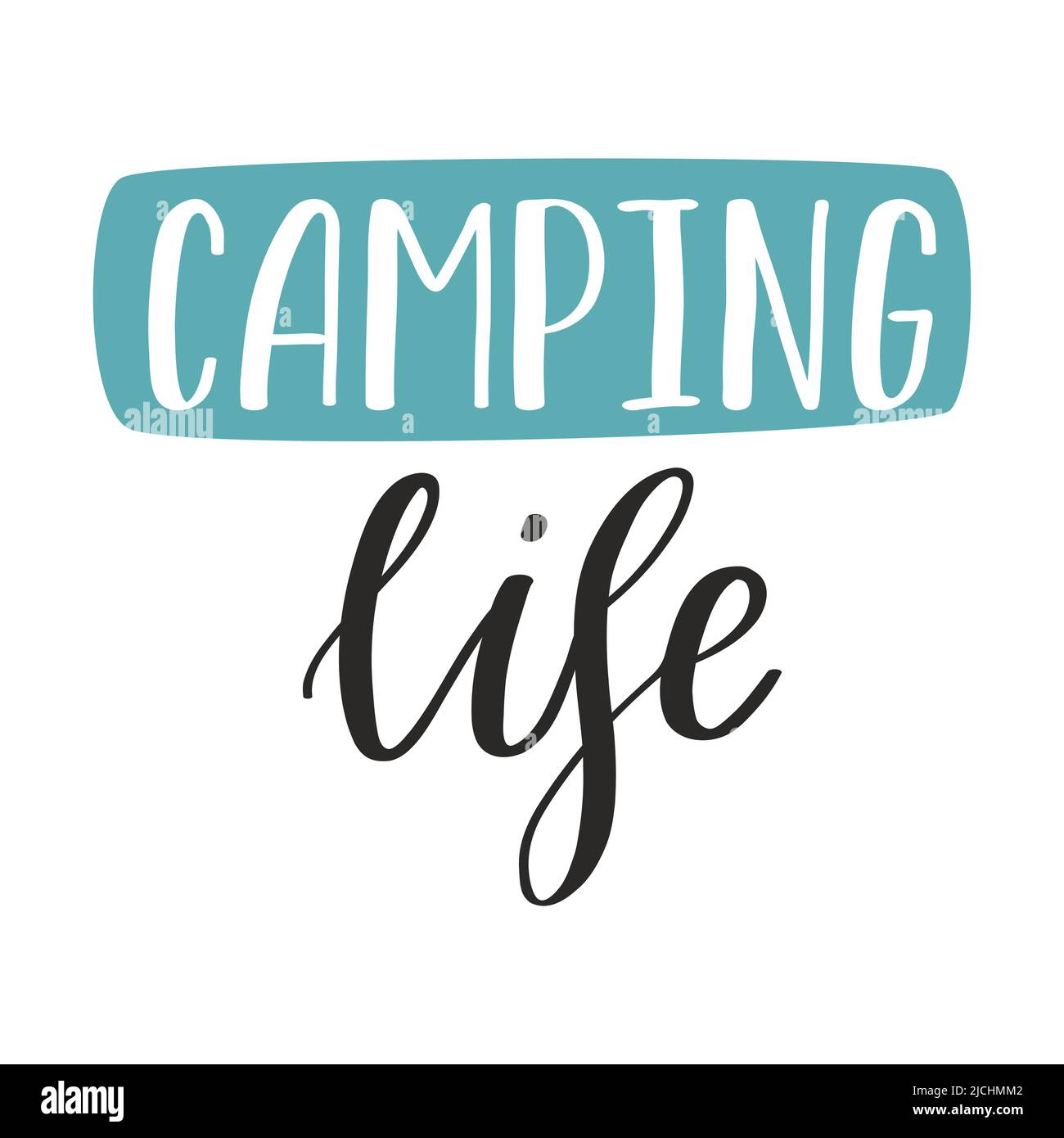 Camping text vector vectors hi-res stock photography and images - Alamy