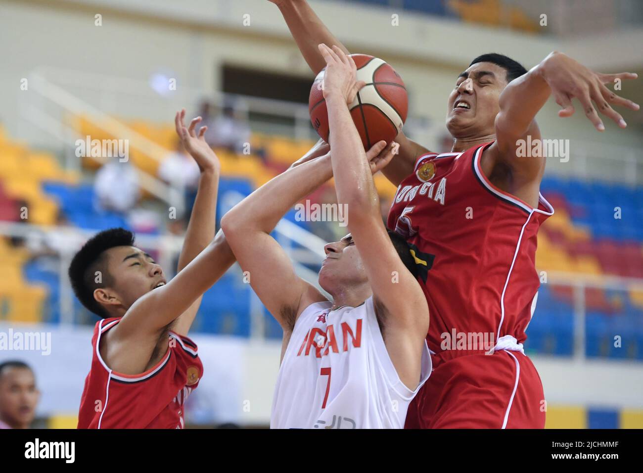 Doha, Qatar. 13th June, 2022. Arthur vadel Krisma Putra (R) and Farrerfie Alexandre Nauval (L ...