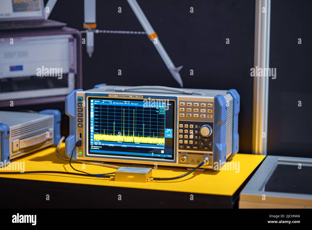 Control and measuring device. Signal generators Stock Photo - Alamy