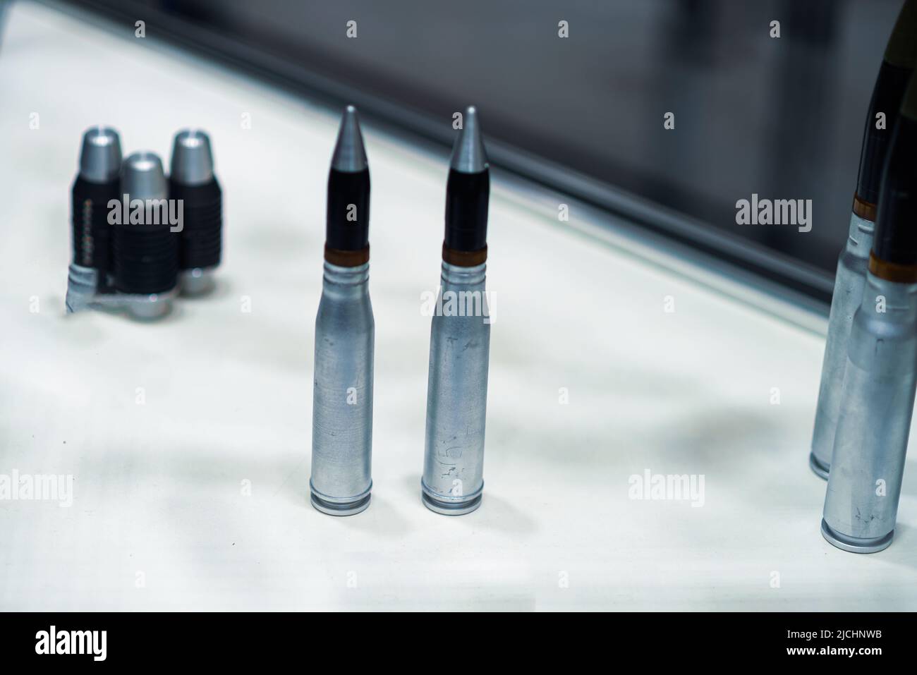 Large caliber machine gun cartridge Stock Photo - Alamy