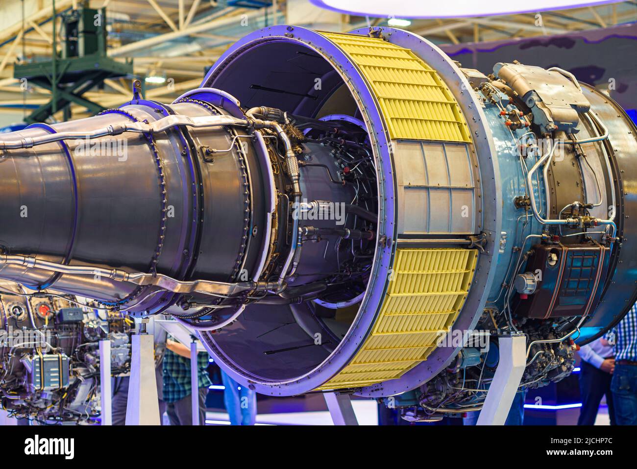 Aircraft turbojet engine. By-pass engine Stock Photo - Alamy