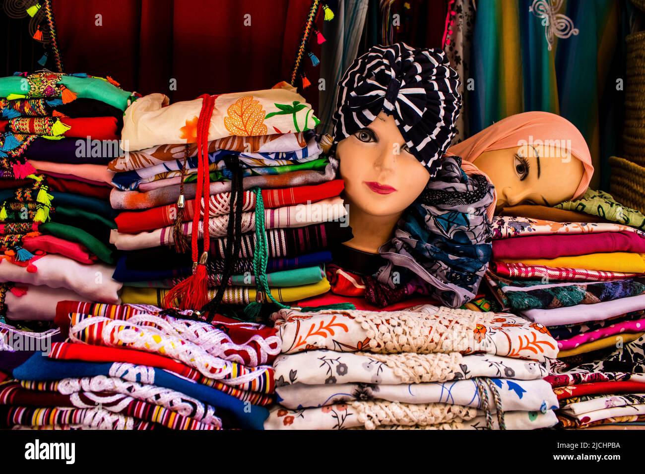 Fez, Morocco - June 12, 2022 The souks of Fez located in the medina are ...