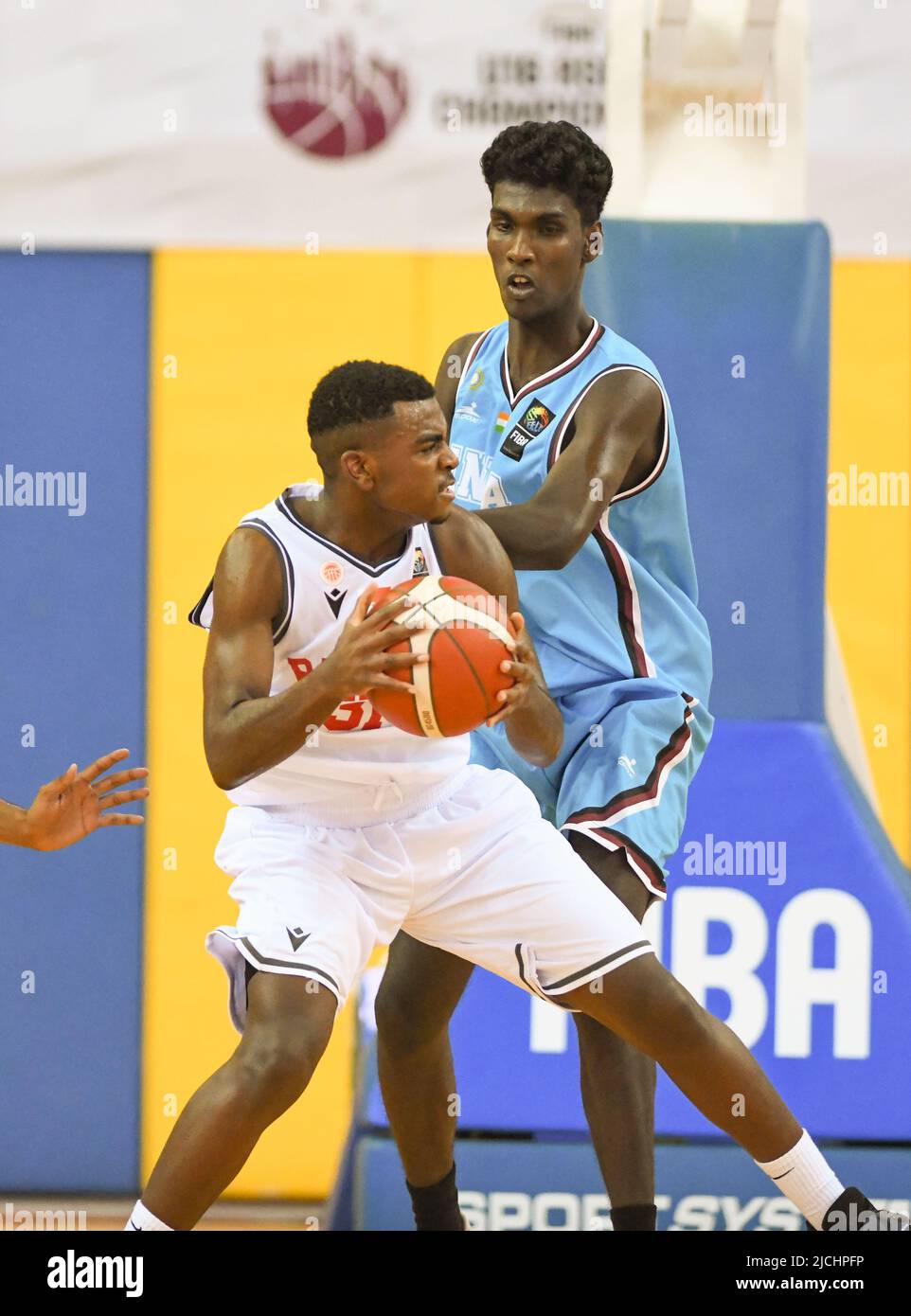 Doha, Qatar. 13th June, 2022. Mohamed Sami Salem Ateeq Salem (M) of ...