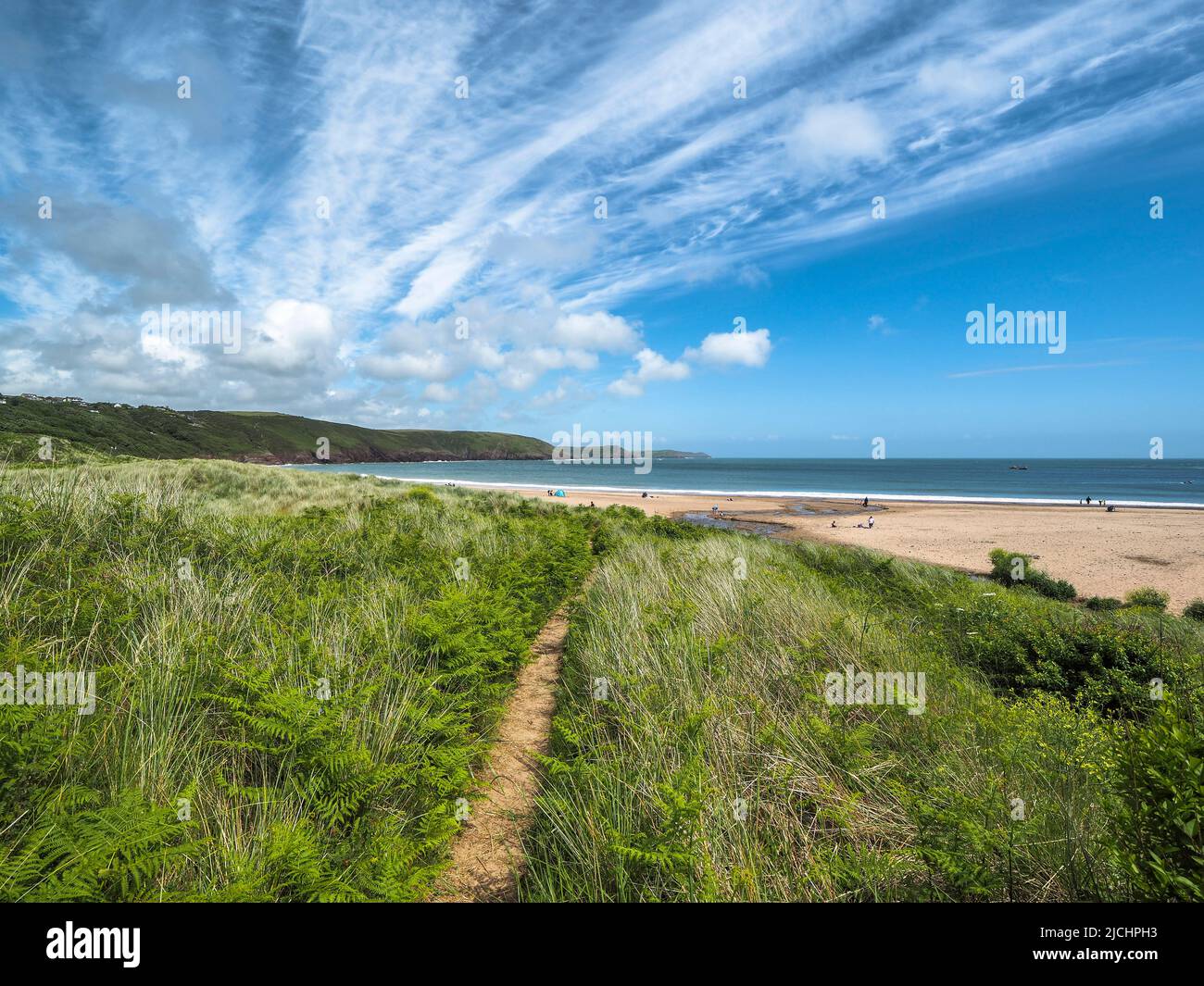 Freshwater East beach, Pembrokeshire, Wales Stock Photo - Alamy