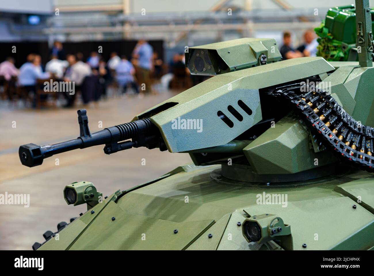 Artificial intelligence mobile robotic weapon station Stock Photo - Alamy